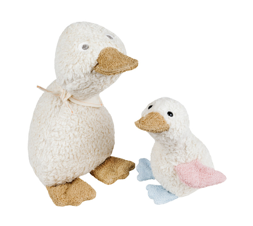 Efie Set Spiel & Kuschel Ente groß + Entchen klein, kontrolliert ...